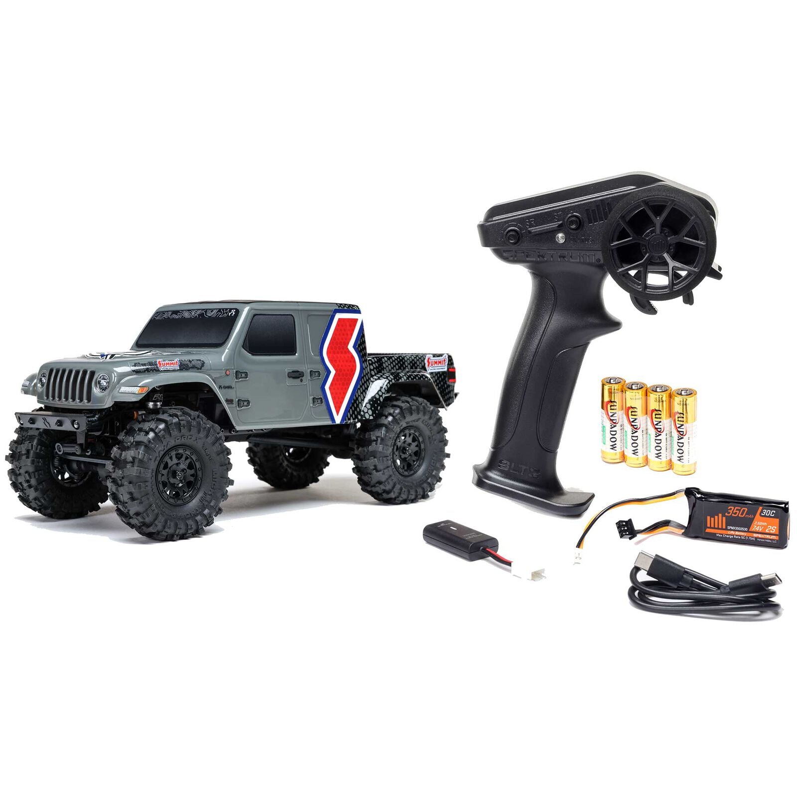 1/24 SCX24 Summit Racing Jeep Gladiator 4X4 Rock Crawler RTR (Battery – OC RC Outlet